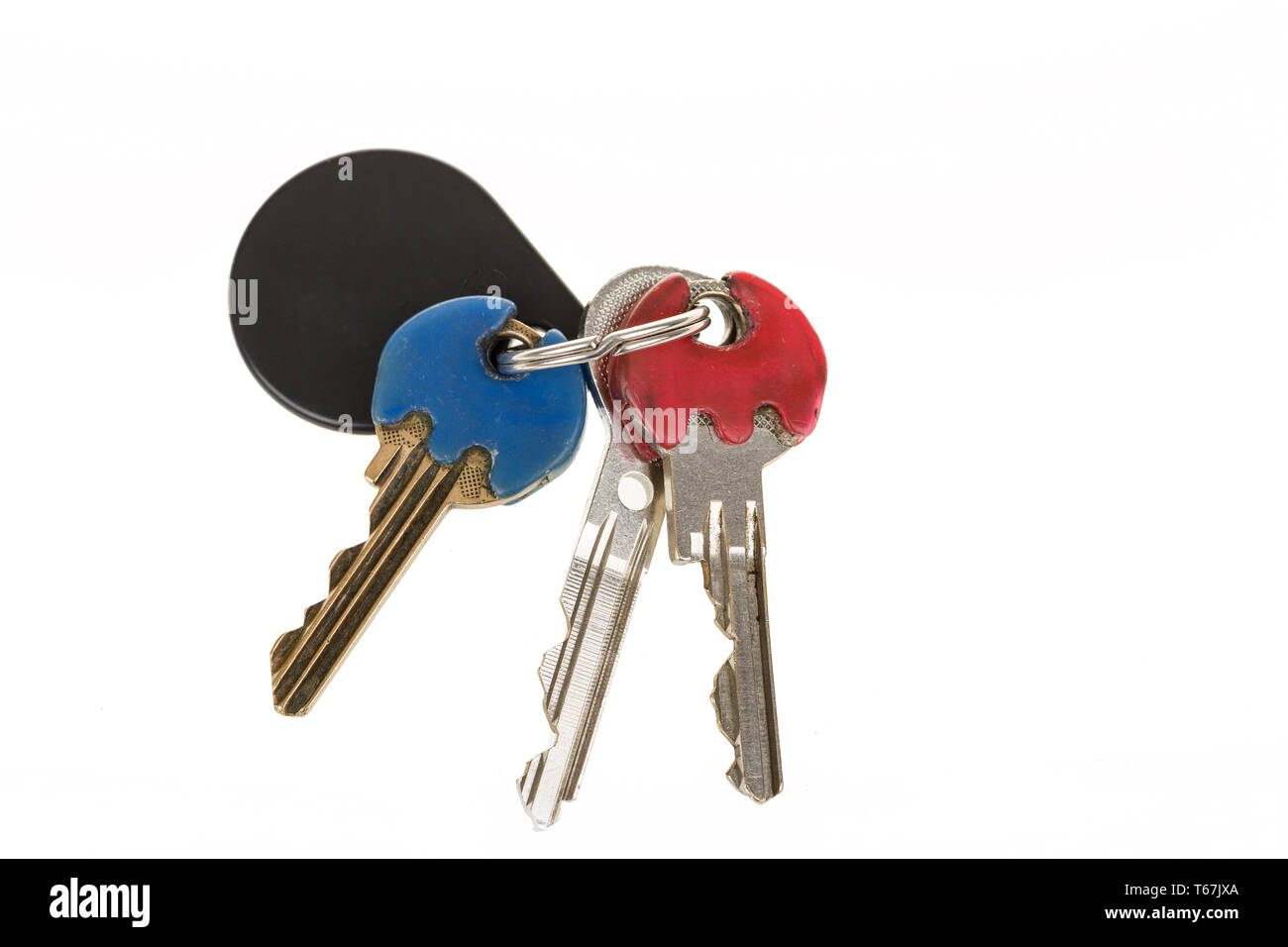 door keys on with color recognizer Stock Photo - Alamy