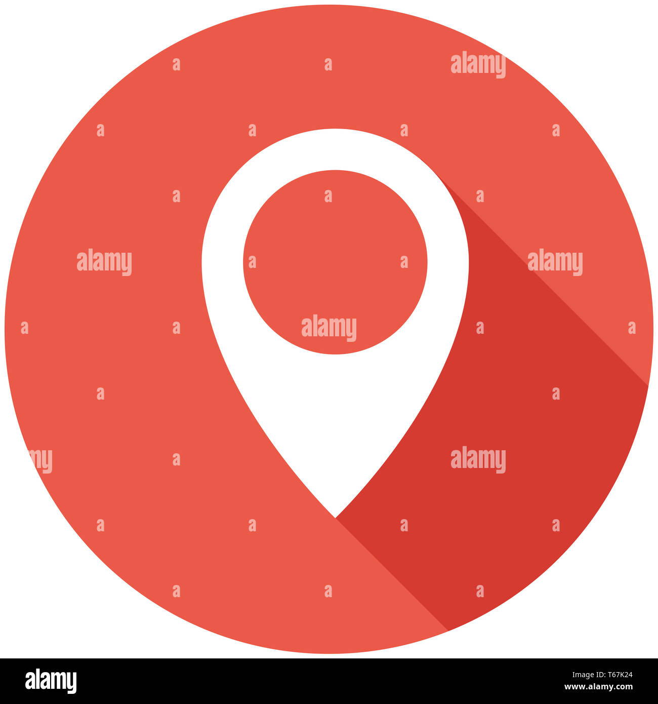 Compass icon flat hi-res stock photography and images - Alamy