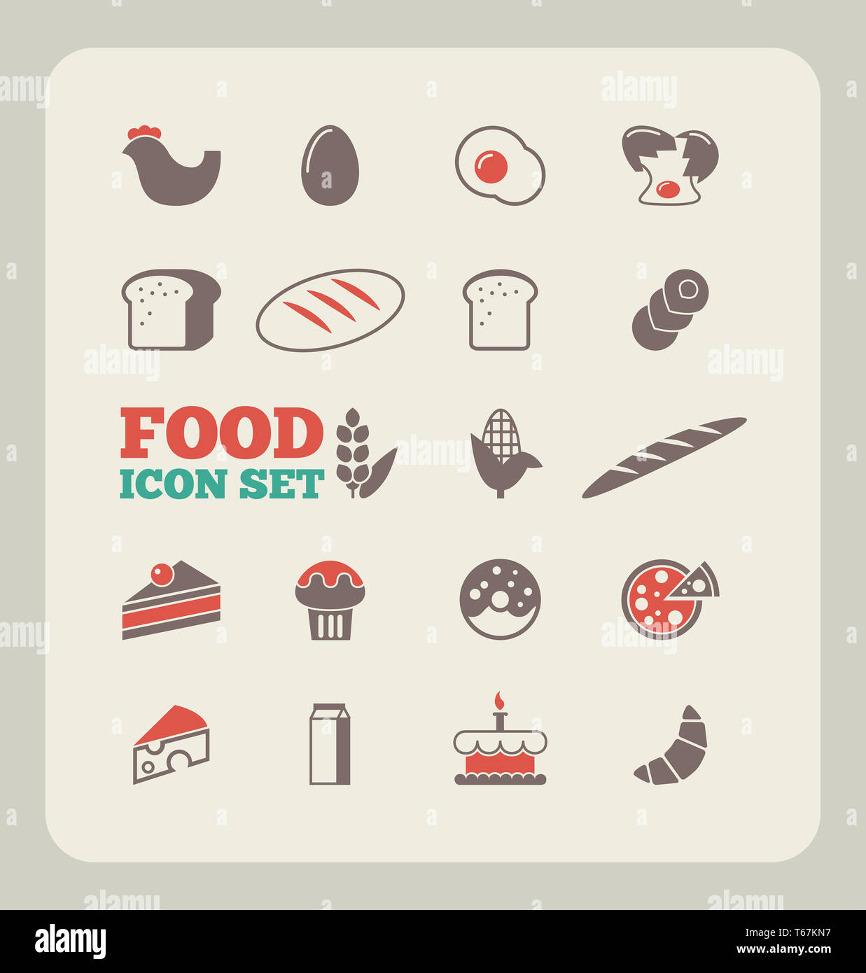 Food Infographic Template Stock Photo - Alamy
