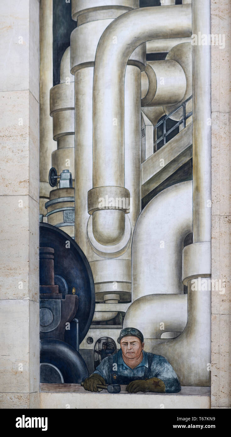 The Detroit Industry Murals are a series of frescoes by the Mexican ...