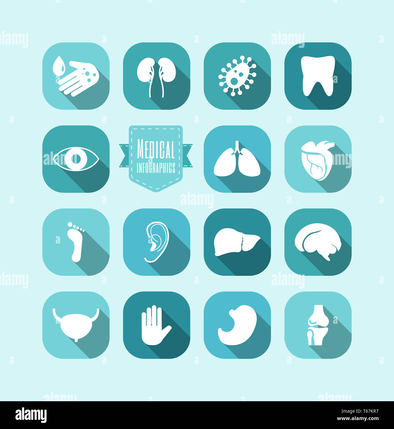 Medical Infographic Template Stock Photo - Alamy