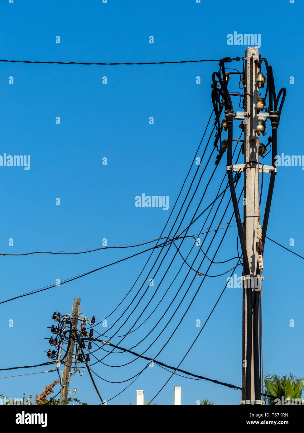 power pole symbol photo Stock Photo - Alamy