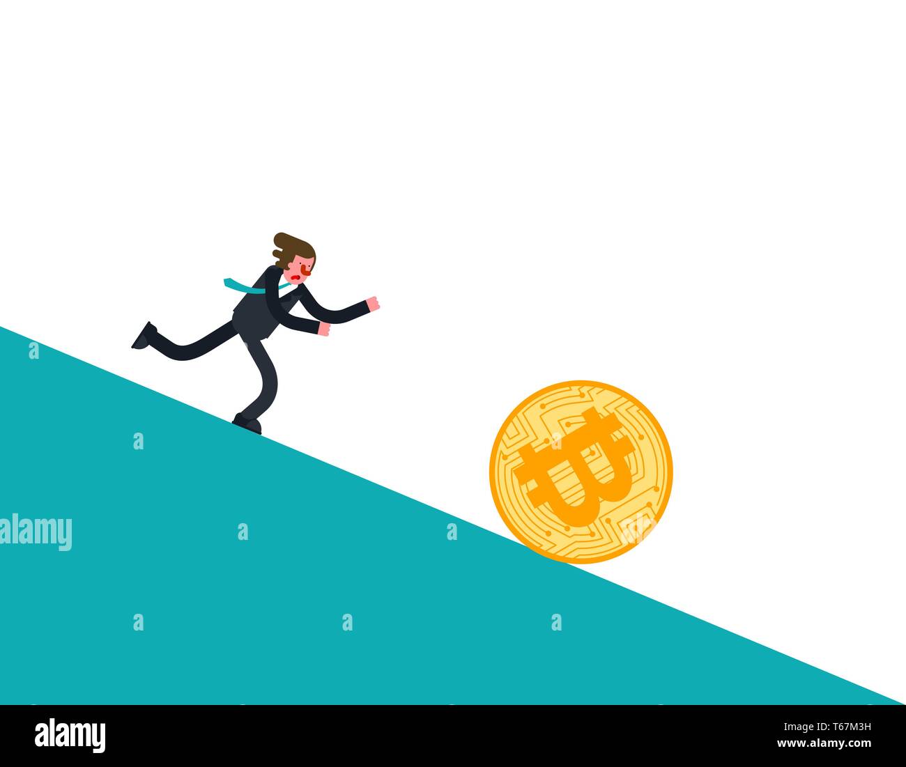 Stock price drop cartoon Stock Vector Images - Alamy