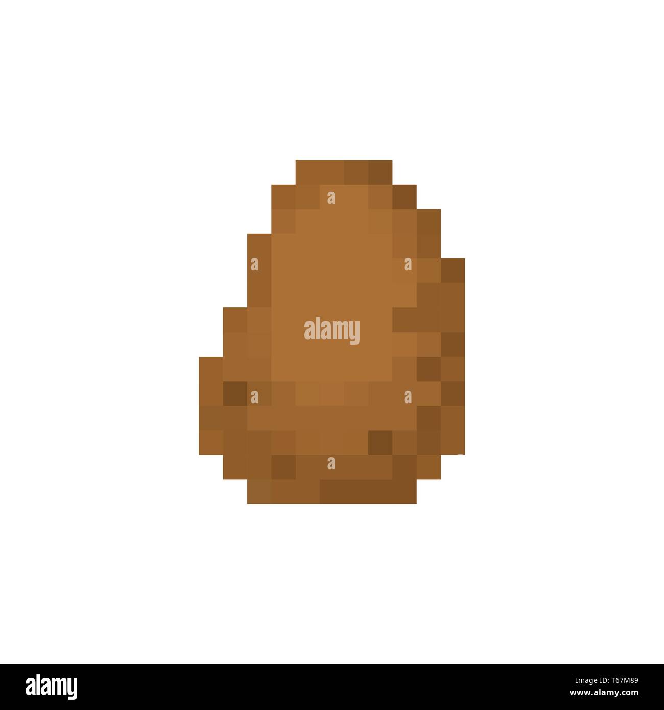 Potato pixel art. Vegetable pixelated. Old game graphics. 8 bit Vector ...