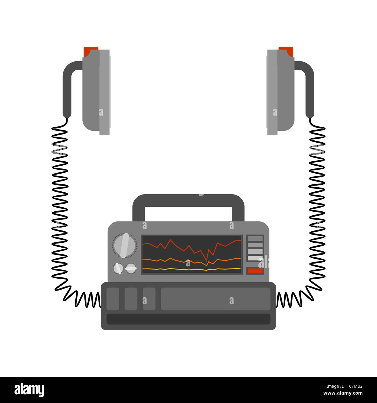 Defibrillator isolated. Medical device. electropulse therapy of heart ...