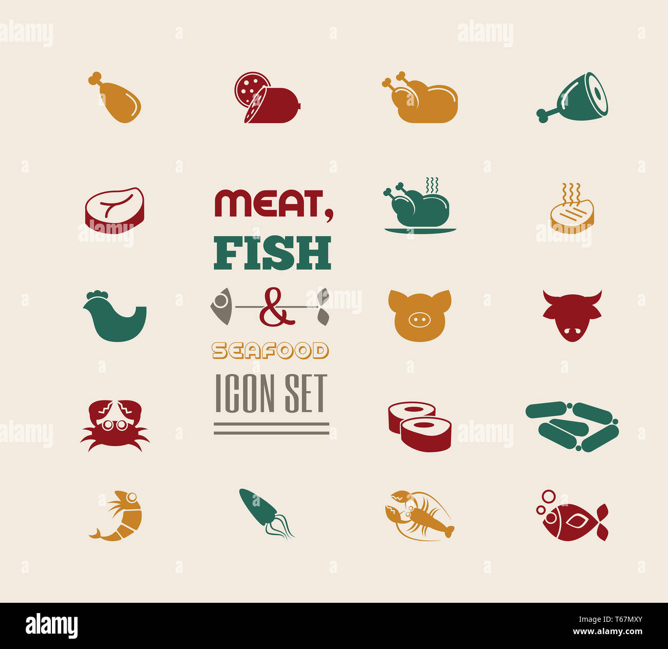 Flattened meat hi-res stock photography and images - Alamy