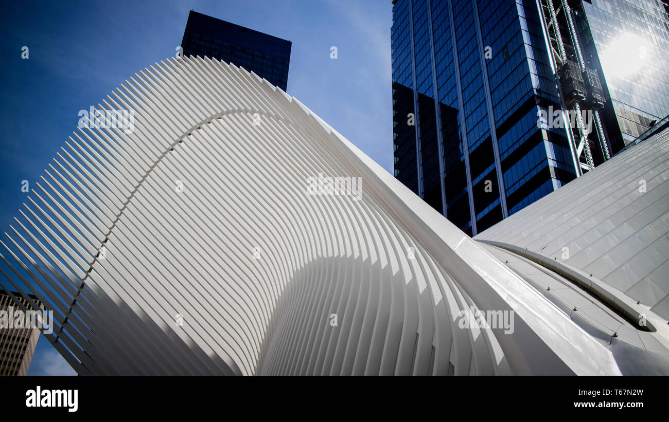 The Oculus, designed by spanish architect Santiago Calatrava at the ...