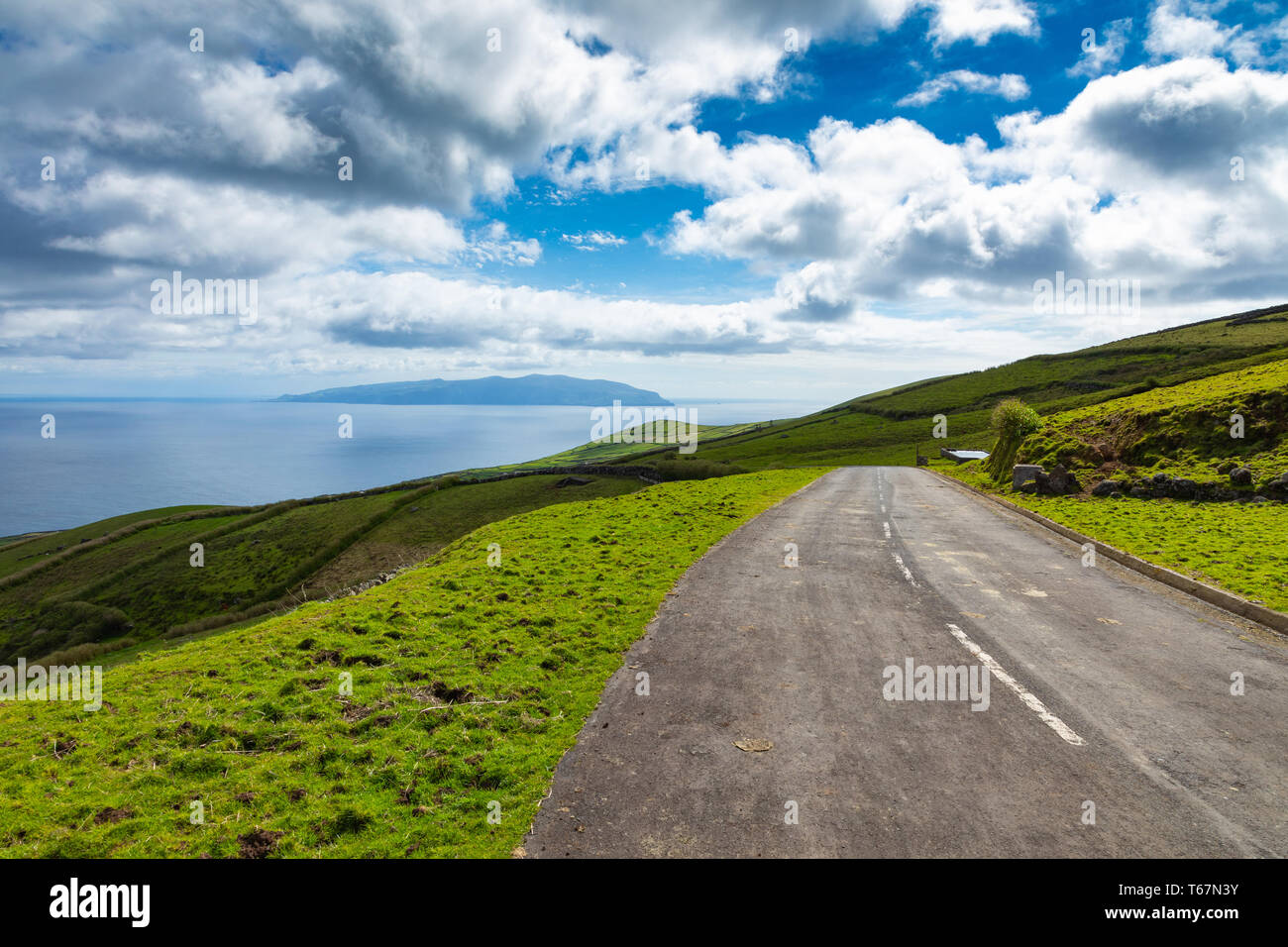 Portugal azores corvo road hi-res stock photography and images - Alamy