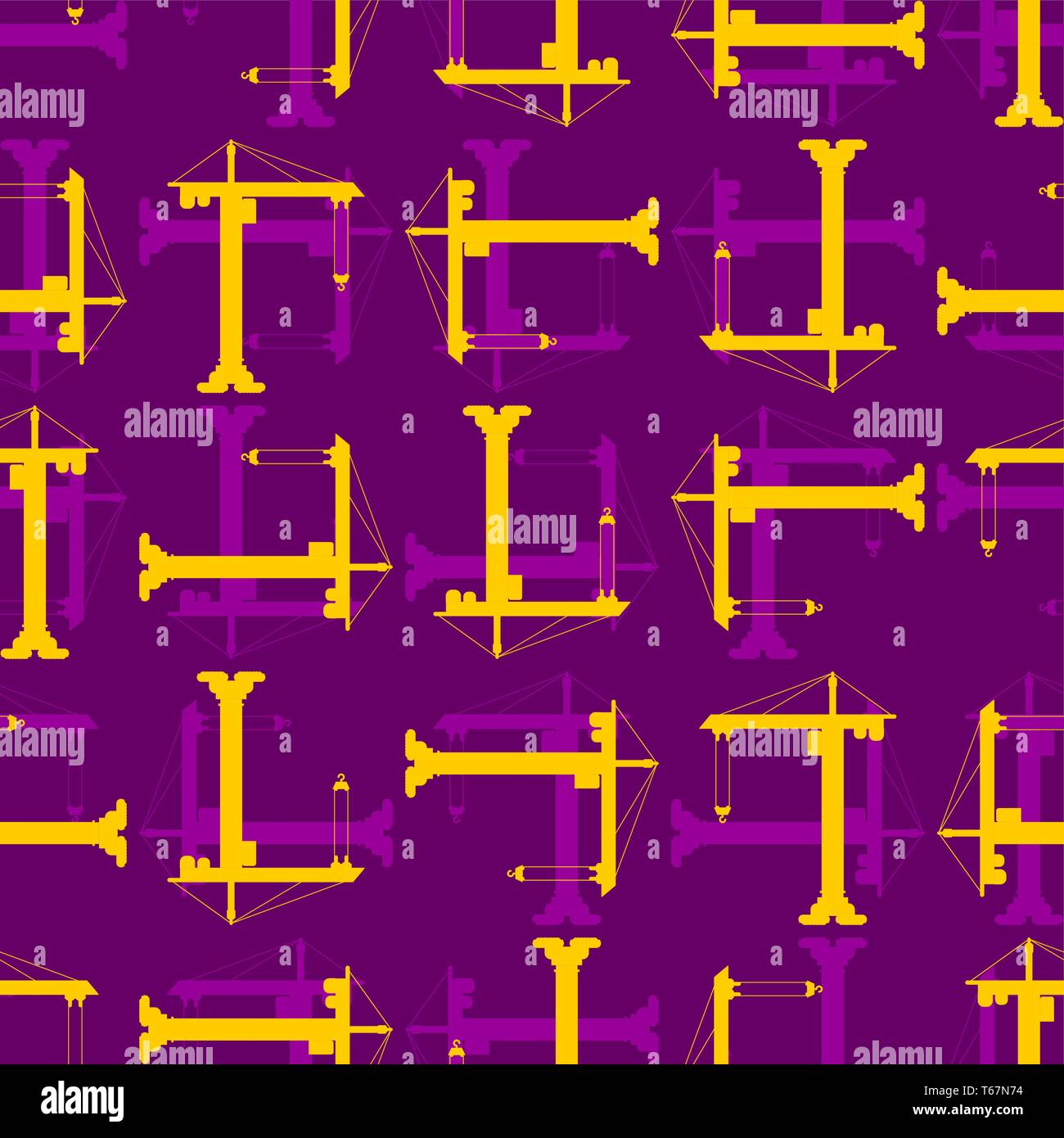 Lifting crane pattern seamless. Construction industrial background ...