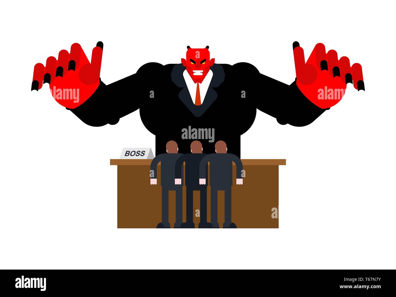 Angry boss at table. business manager anger man. Businessman table work ...