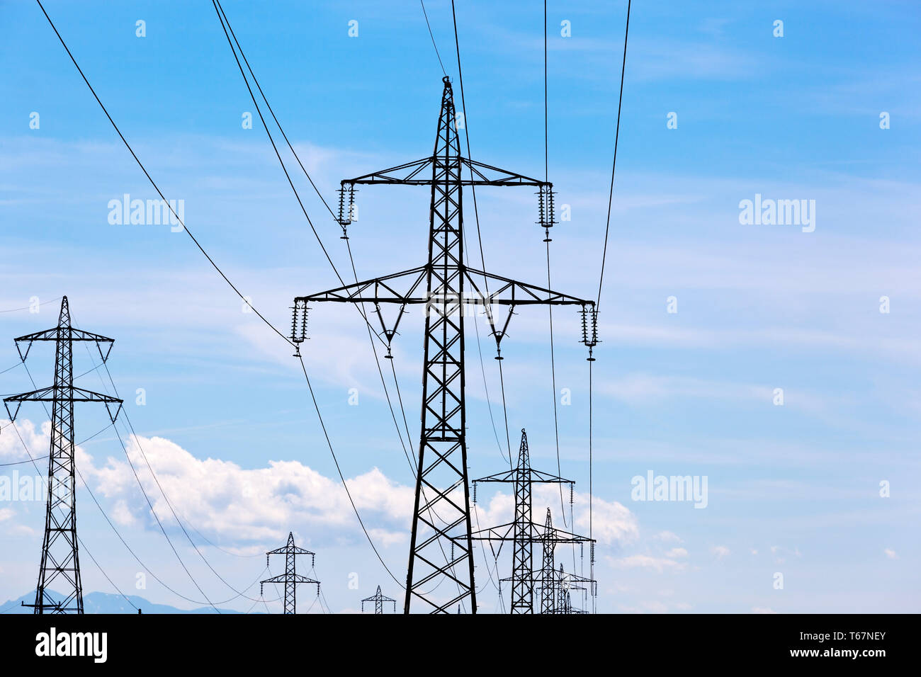 power pole symbol photo Stock Photo - Alamy