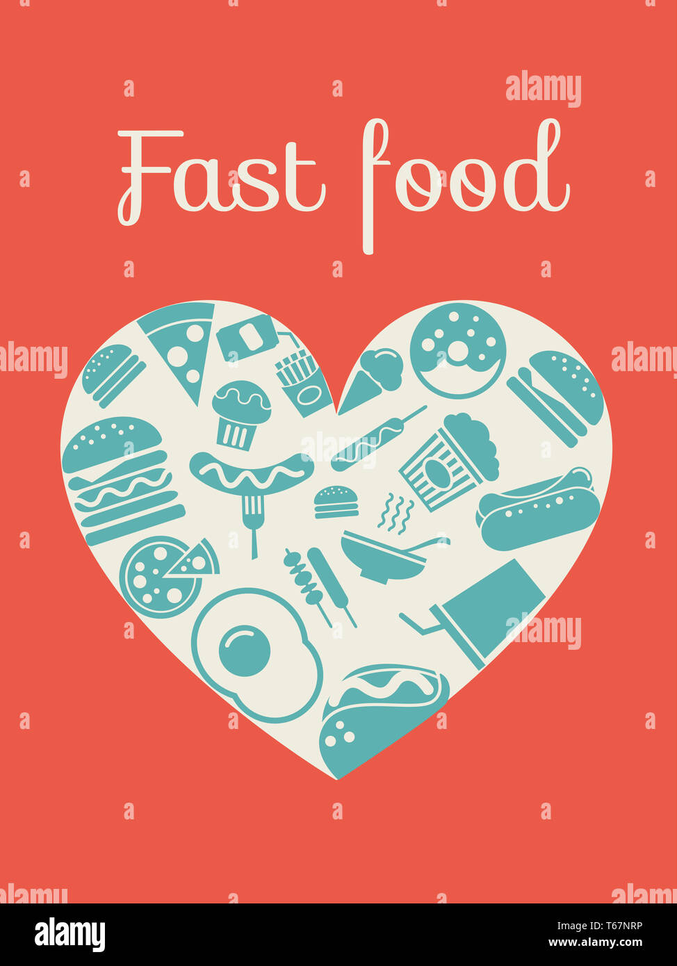 Food Infographic Elements Stock Photo - Alamy