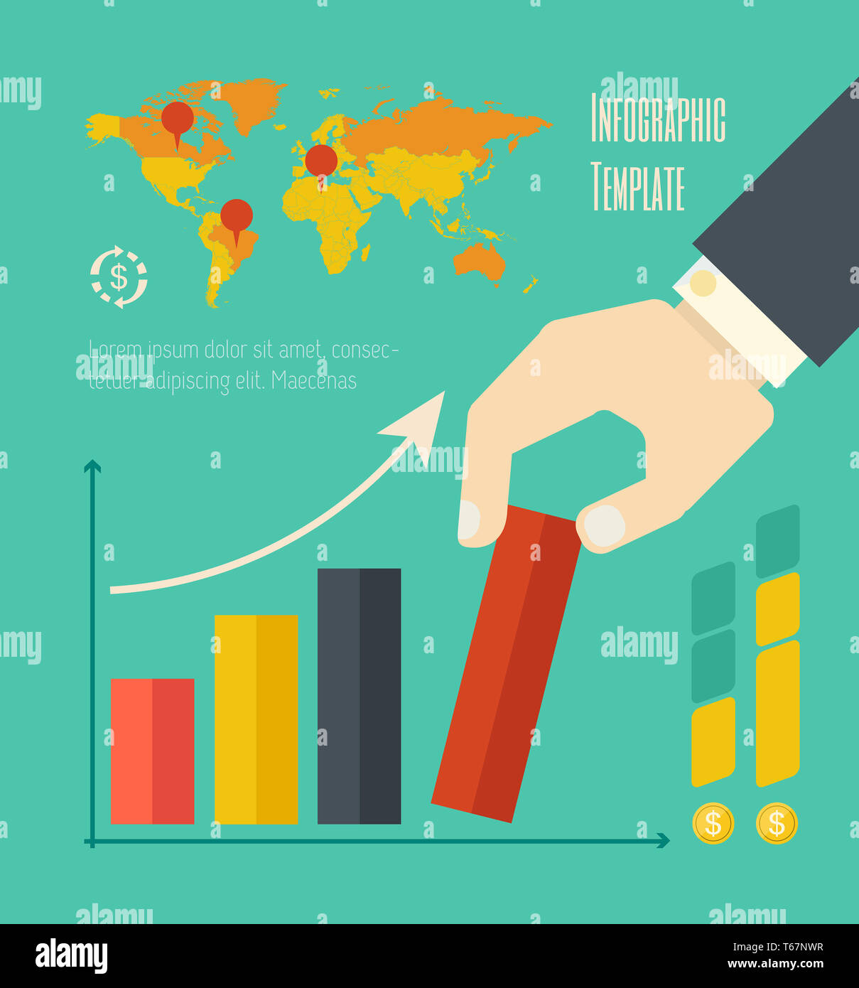 Usa infographic hi-res stock photography and images - Alamy