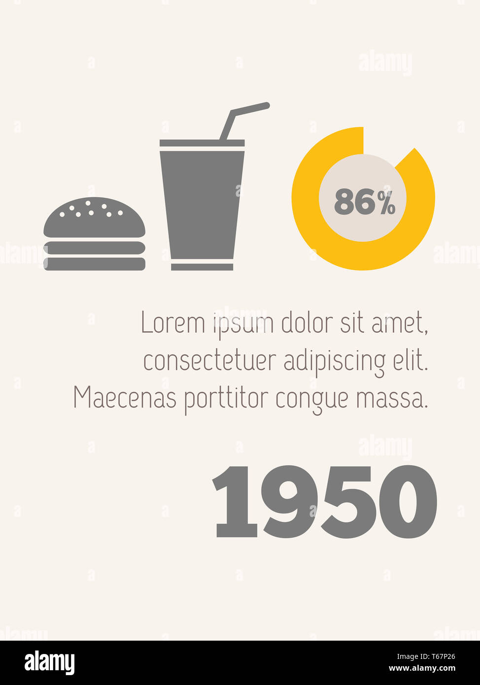 Infographic with fast food hi-res stock photography and images - Alamy