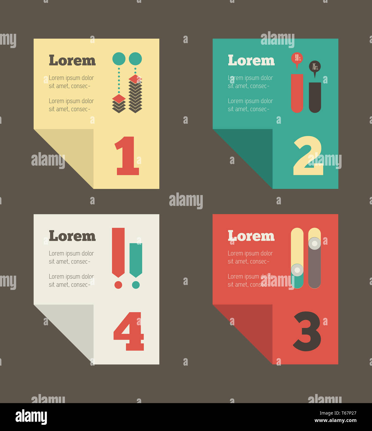 Infographic elements numbers hi-res stock photography and images - Alamy