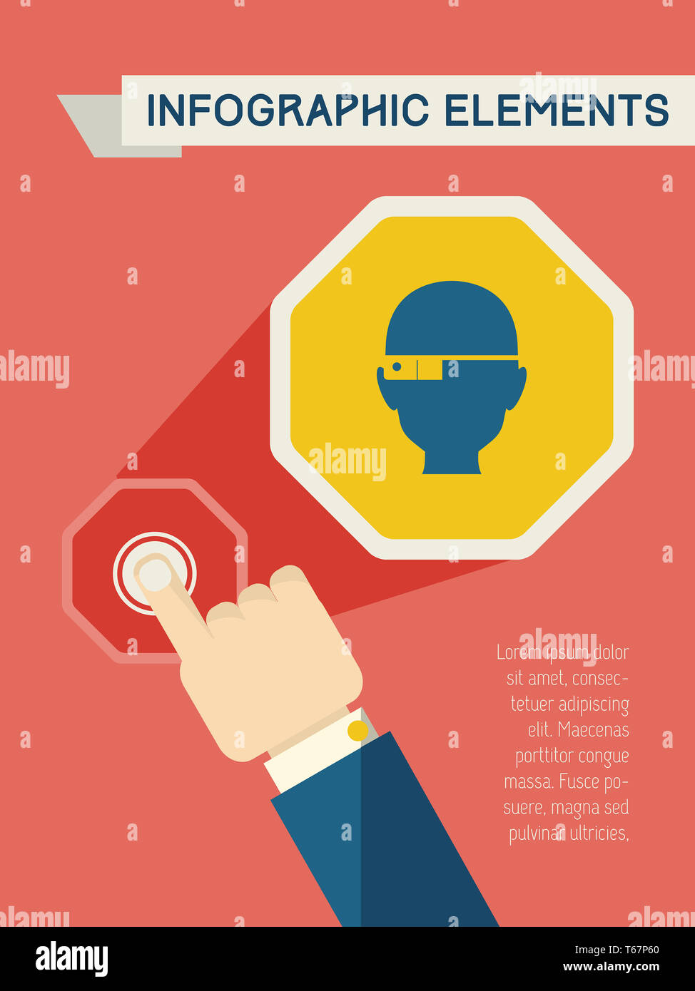 Technology Infographic Elements Stock Photo - Alamy