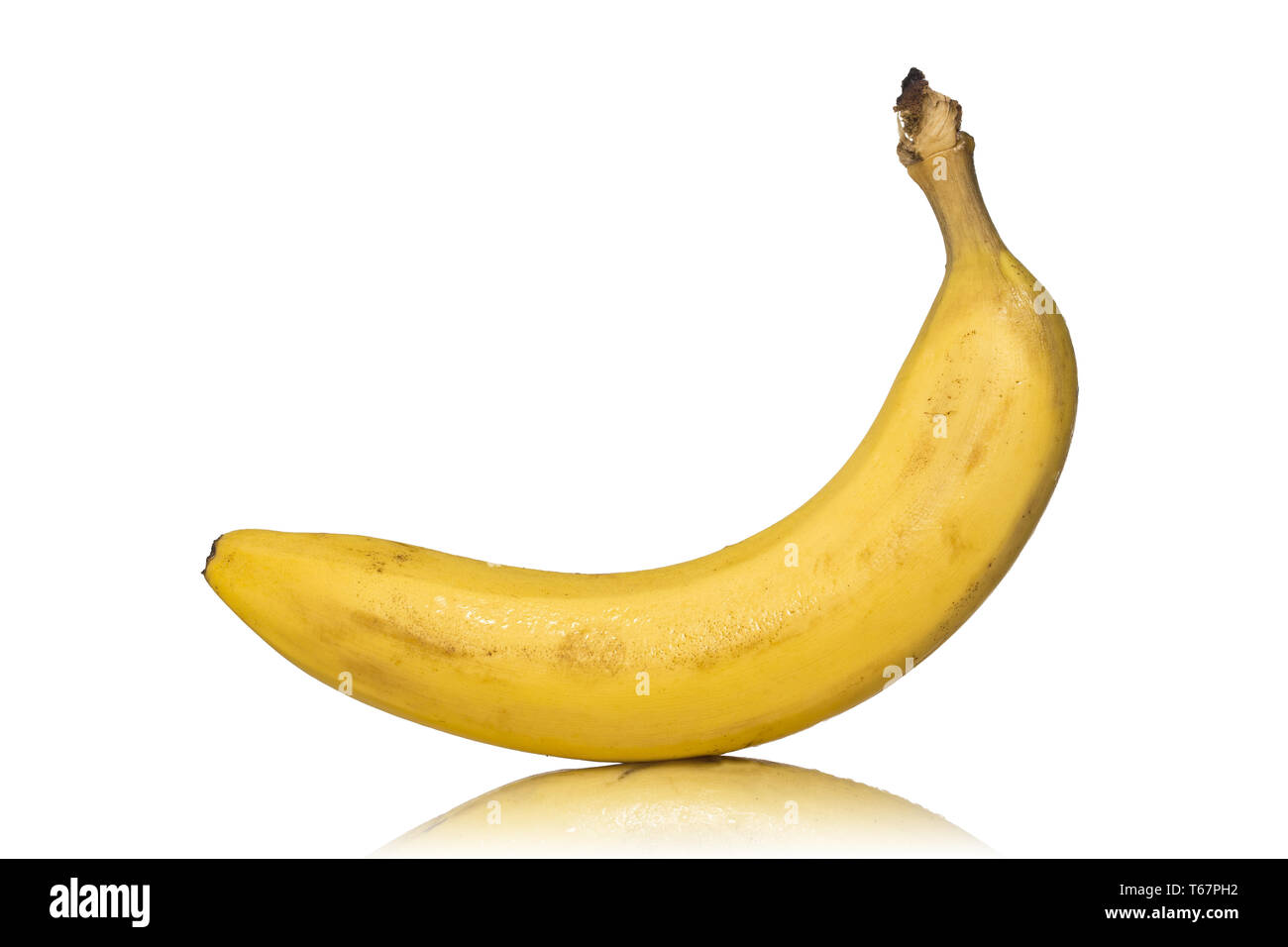 standing banana, isolated on white Stock Photo - Alamy