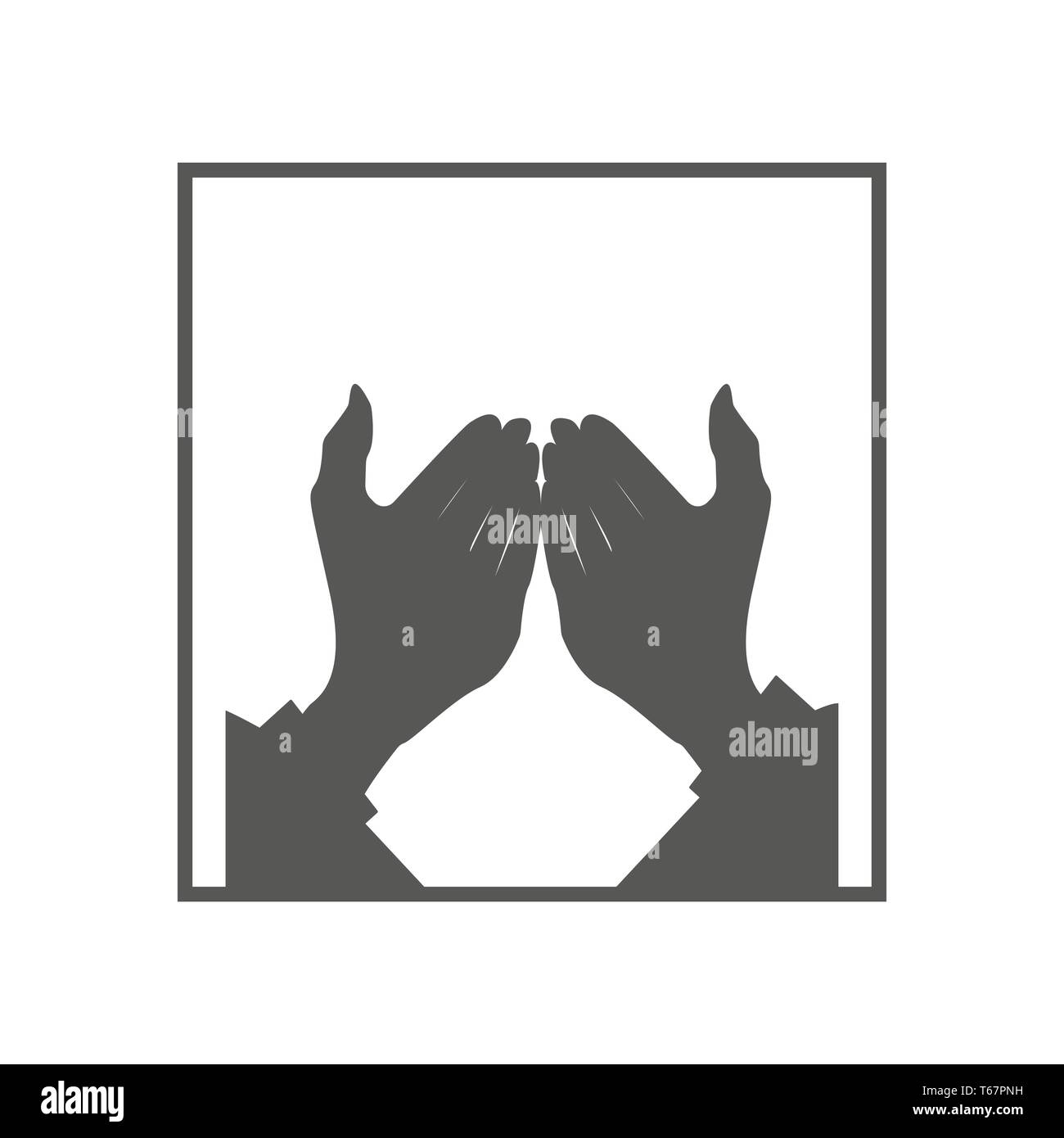 Muslim Man Praying icon. Trendy linear Muslim Man Praying logo concept ...