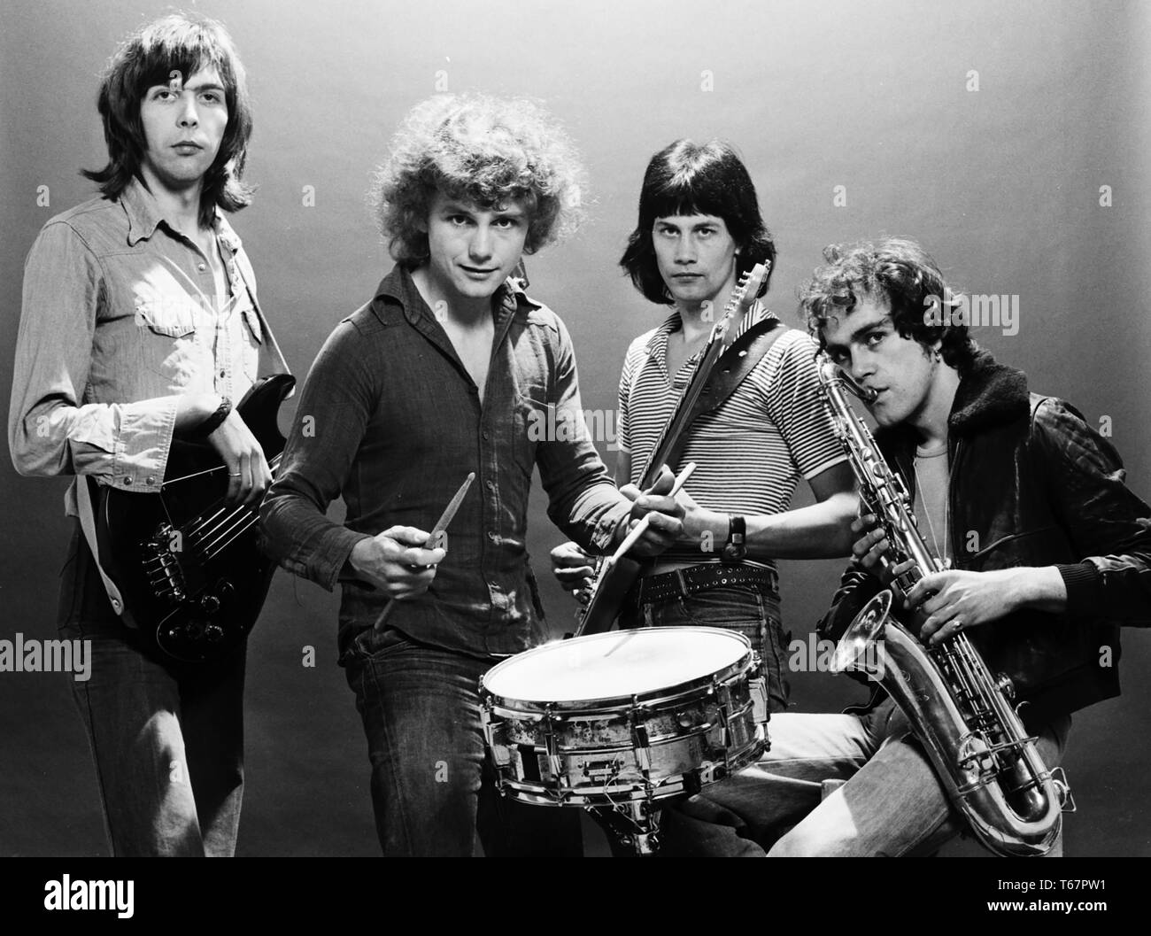 Netherlands, Amsterdam Dutch rock group Vitesse. (l to r: Gerrit Veen ...