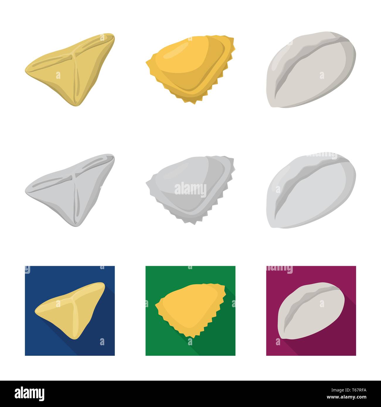 Vector design of products and cooking logo. Collection of products and ...