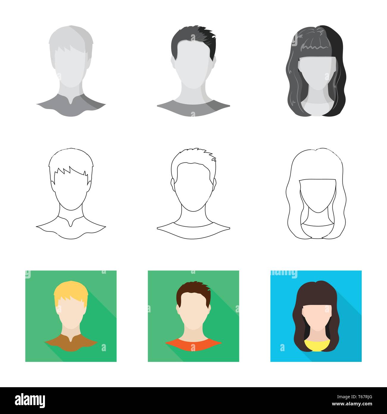 Isolated object of professional and photo sign. Set of professional and ...