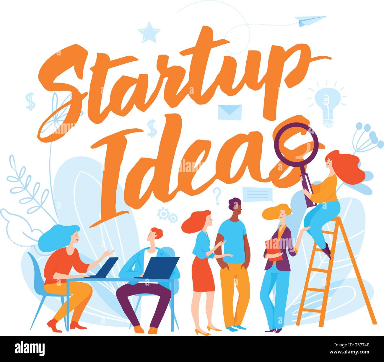 Female startup Stock Vector Images - Alamy