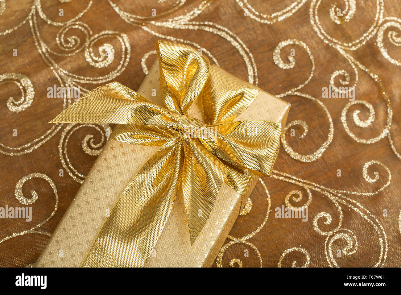 detail of golden ribbon Stock Photo - Alamy