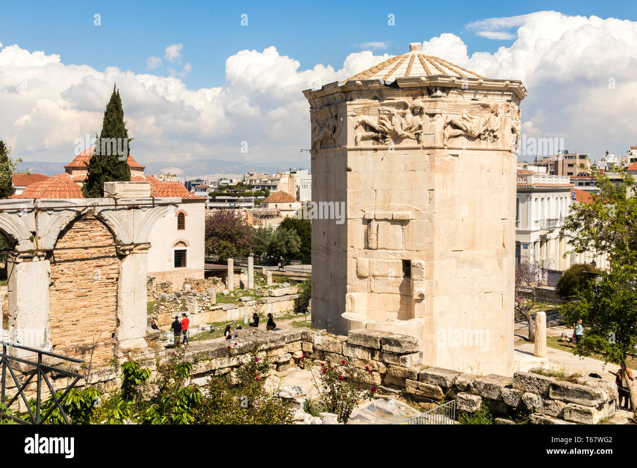 Athens, Greece. The Tower of the Winds, or the Horologion of Andronikos ...