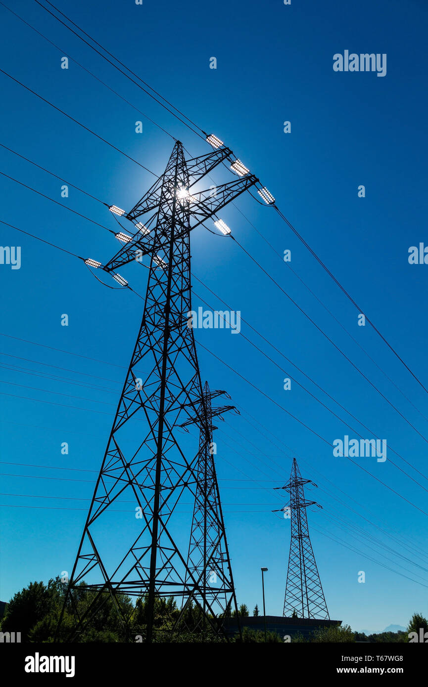 power pole symbol photo Stock Photo - Alamy