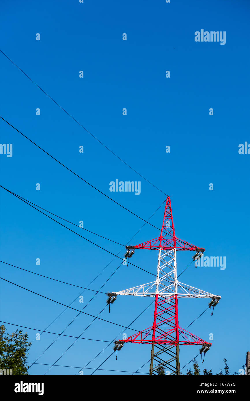 power pole symbol photo Stock Photo - Alamy
