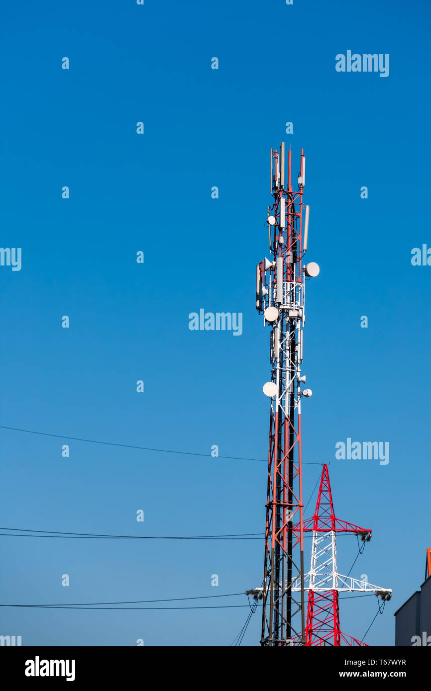 power pole symbol photo Stock Photo - Alamy