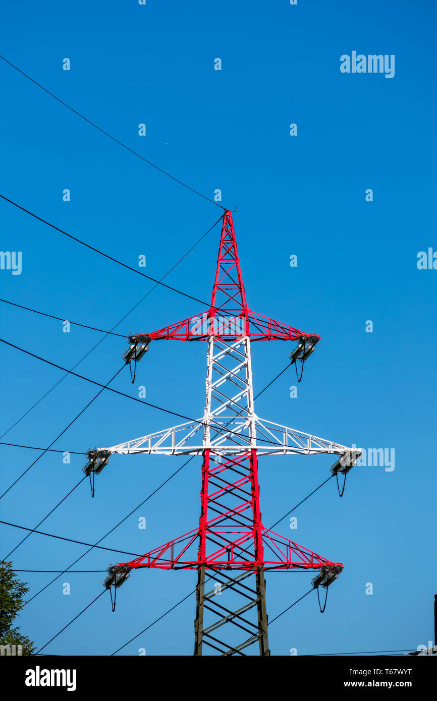 power pole symbol photo Stock Photo - Alamy