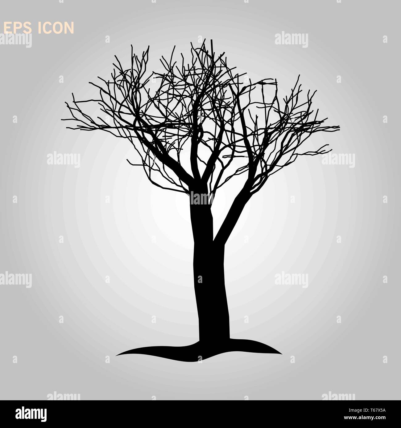 Tree icon. Forest symbol. Flat web sign on white background. Vector eps ...