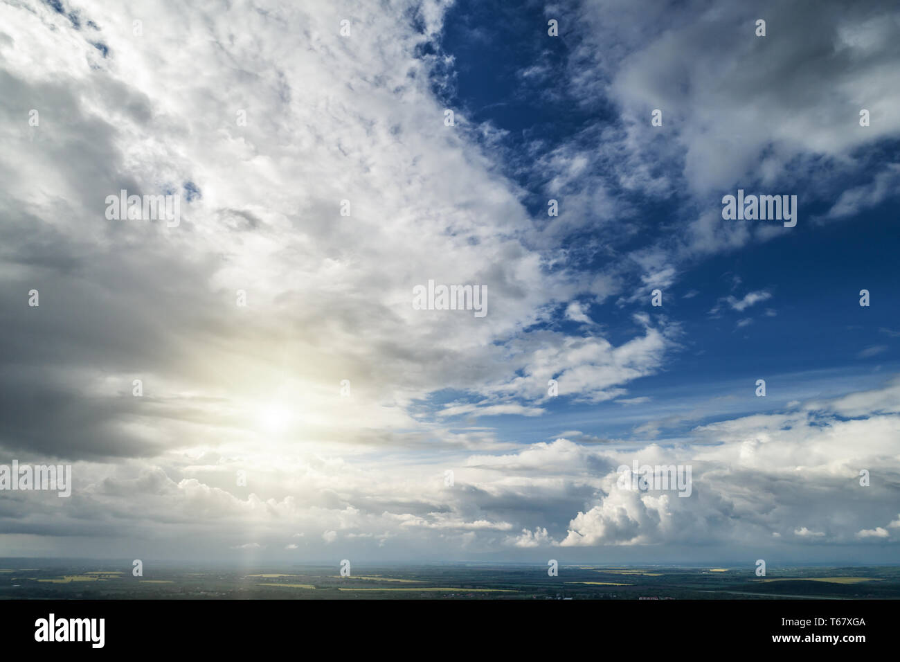 Contrast dramatic cloudy sky Stock Photo - Alamy