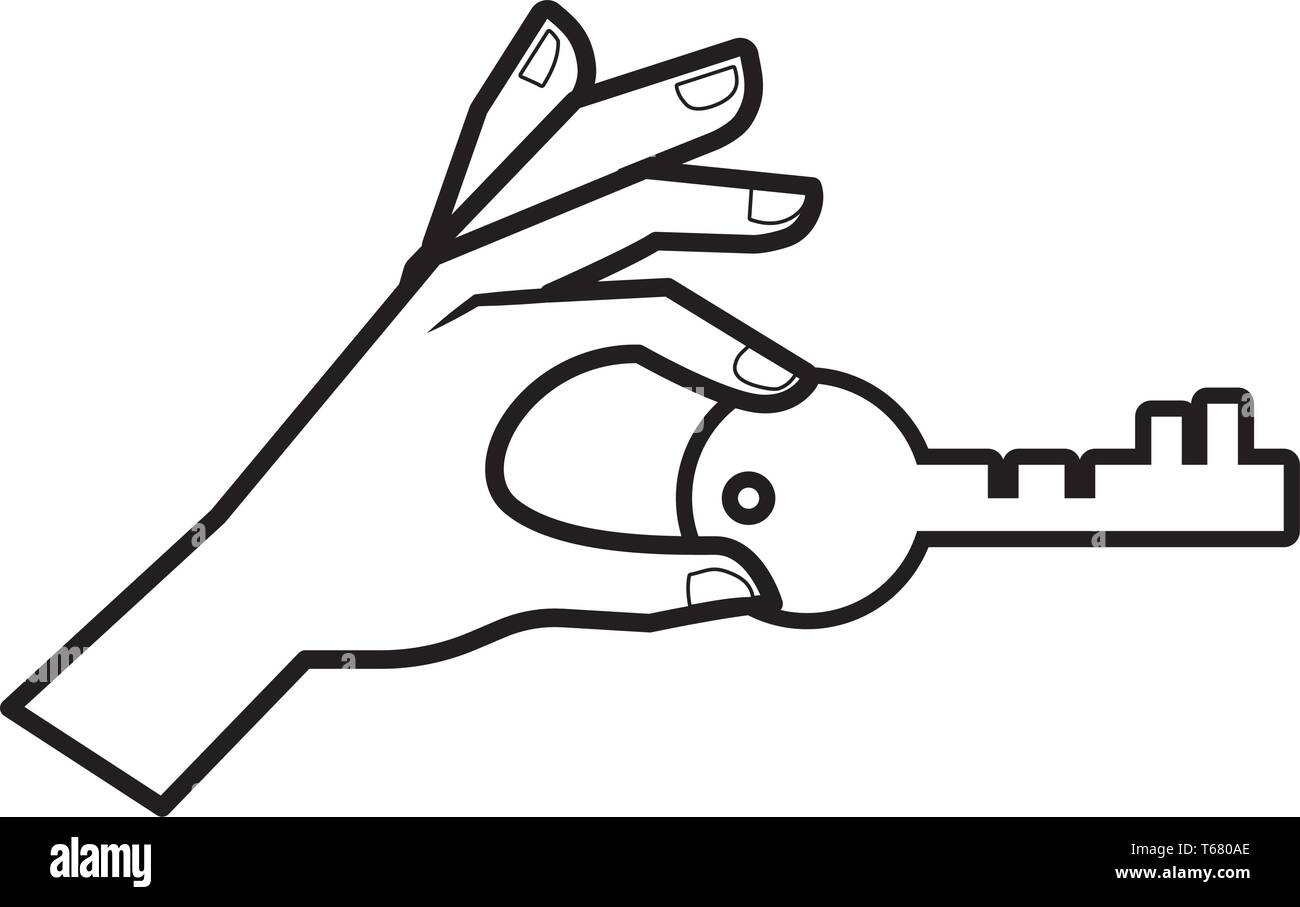 security icon key cartoon vector illustration graphic design Stock ...