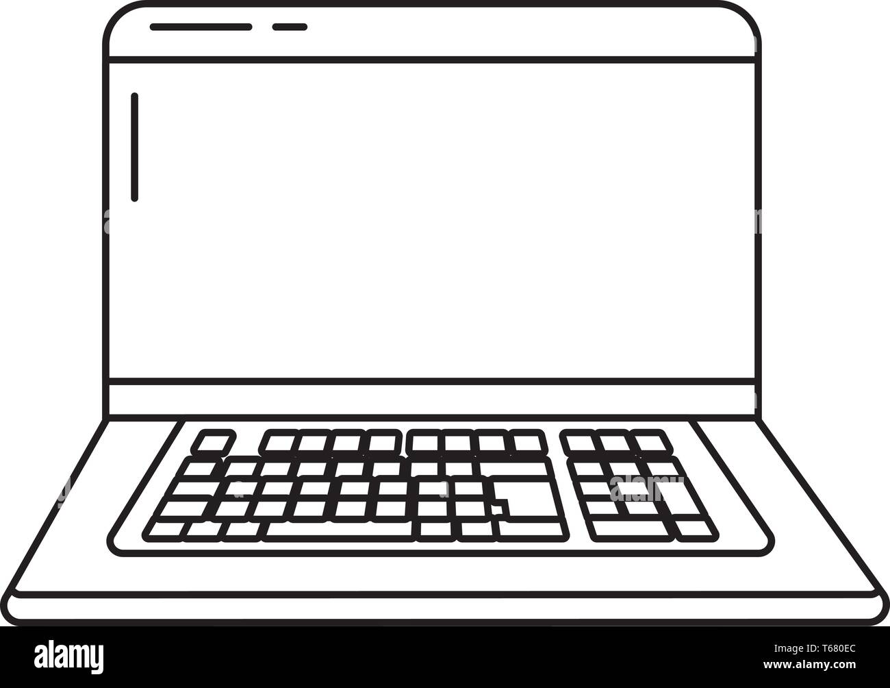 technology device laptop cartoon vector illustration graphic design ...