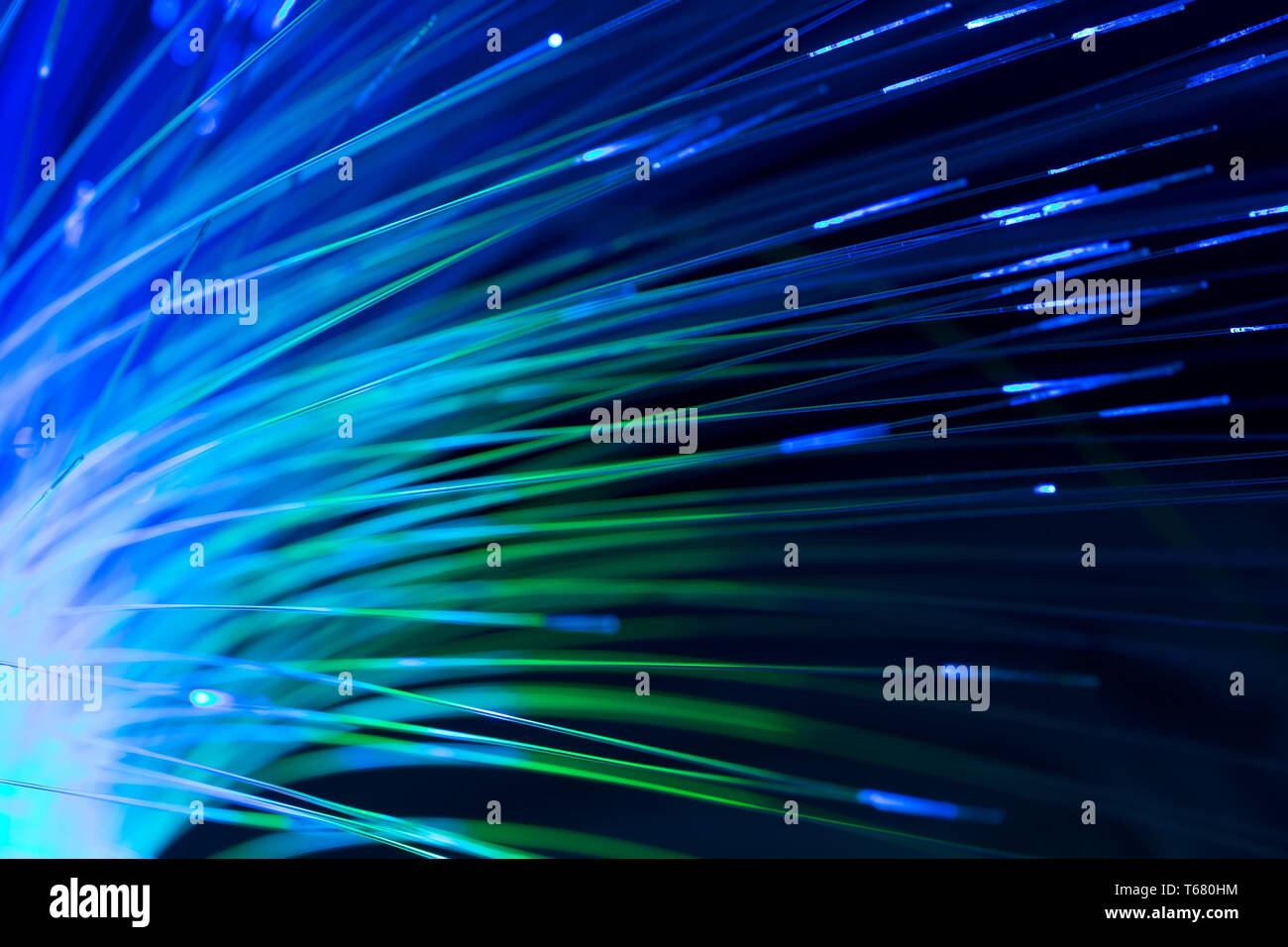 optical fibres abstract blurred technology background Stock Photo - Alamy