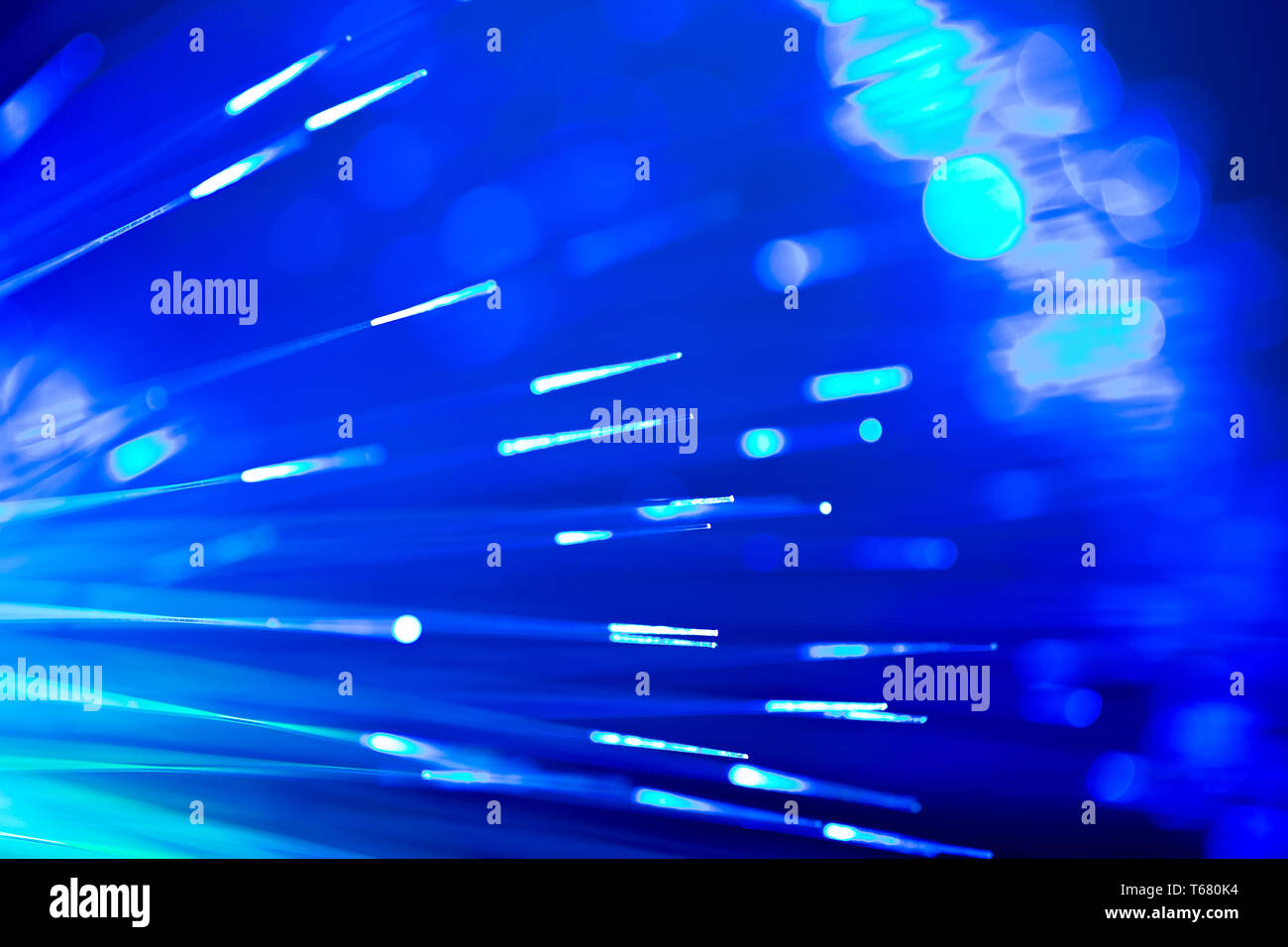 optical fibres abstract blurred technology background Stock Photo - Alamy