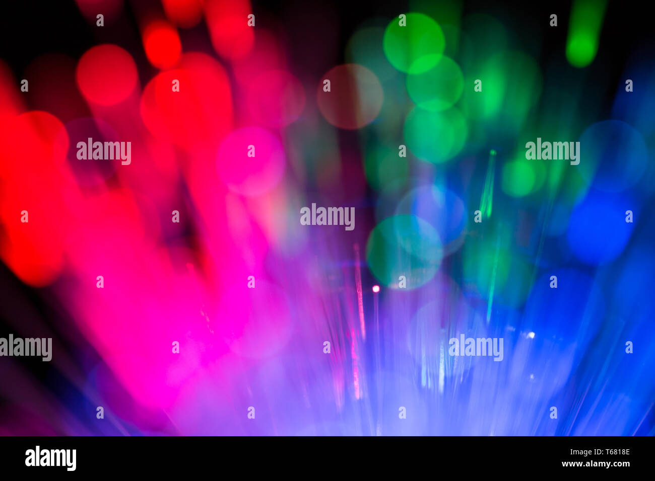optical fibres abstract blurred technology background Stock Photo - Alamy