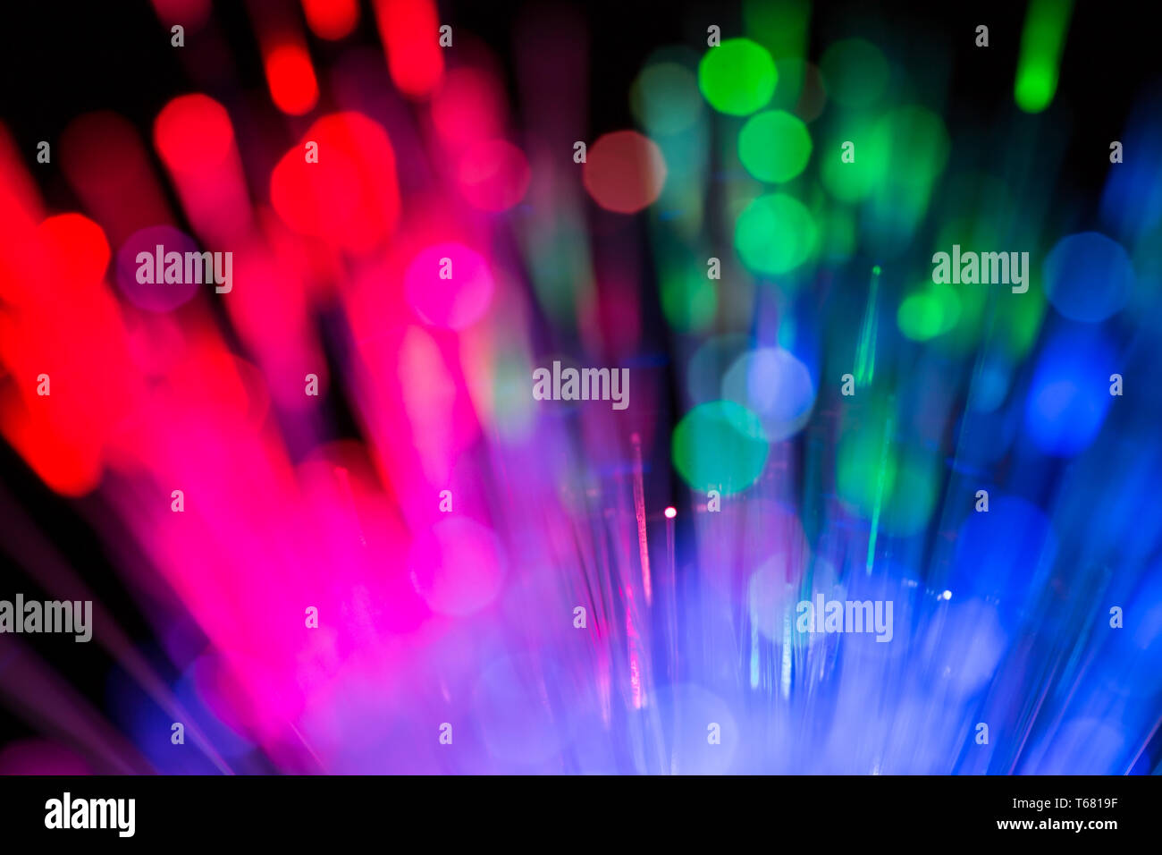 optical fibres abstract blurred technology background Stock Photo - Alamy