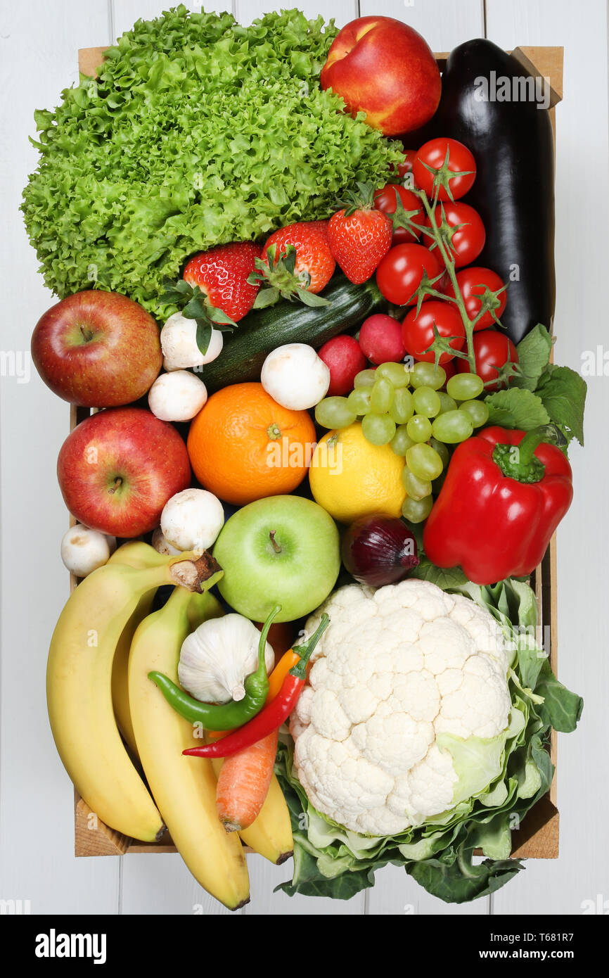 Different Fruits Background Photo Stock Photo - Alamy