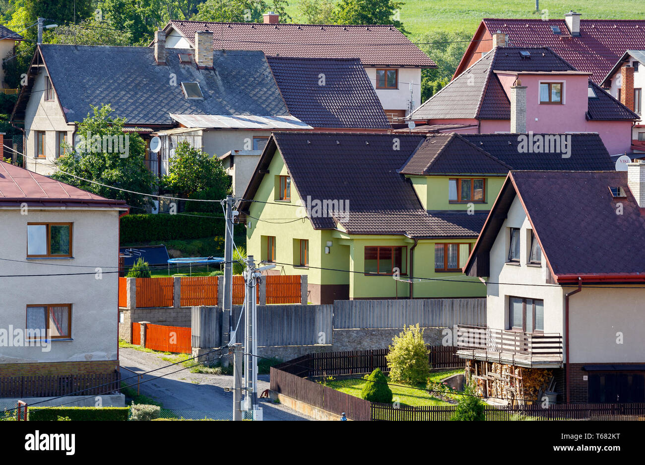 repaired rural house Stock Photo - Alamy