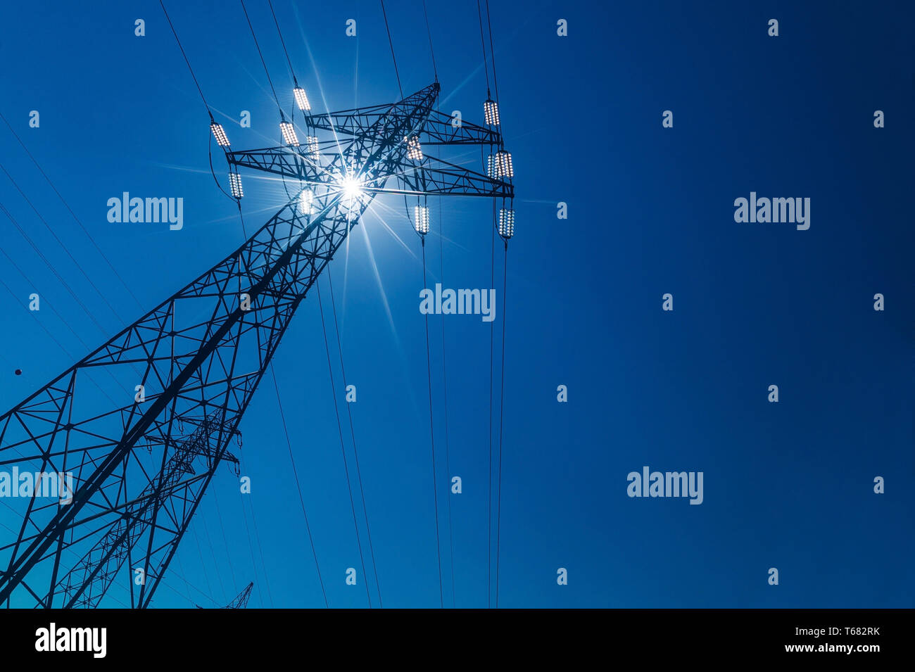 power pole symbol photo Stock Photo - Alamy