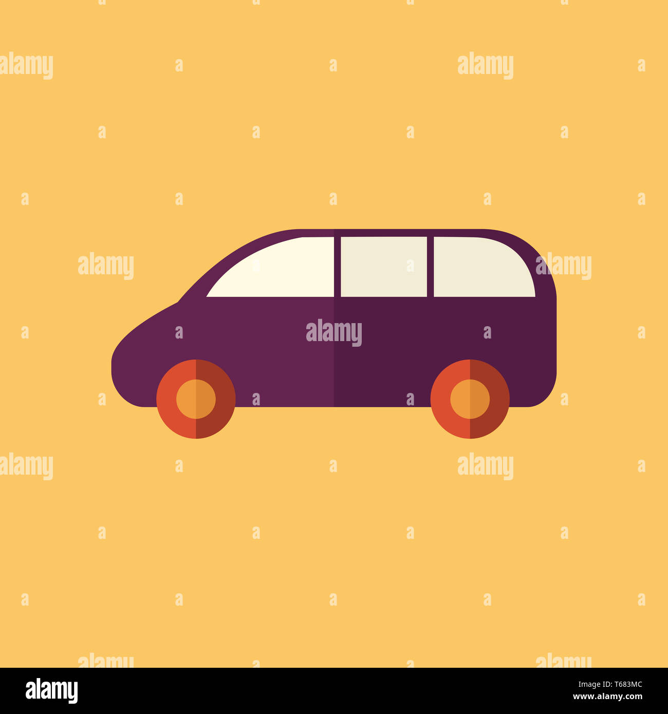 Family car icon hi-res stock photography and images - Alamy