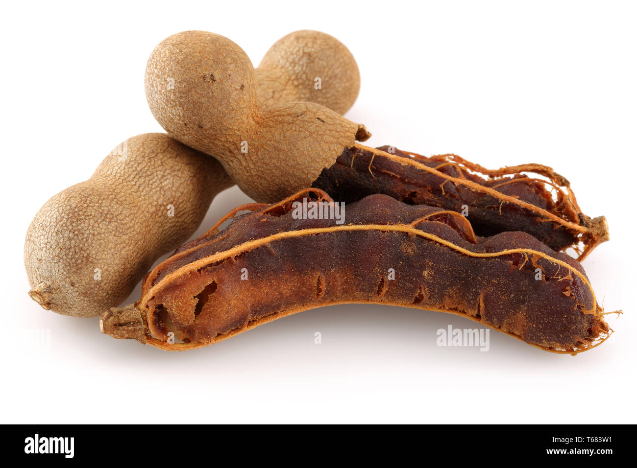 Tamarind fruit isolated on white background Stock Photo - Alamy