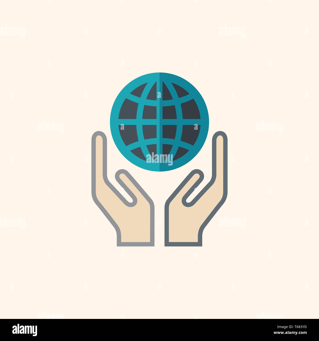 Flat design help hi-res stock photography and images - Alamy