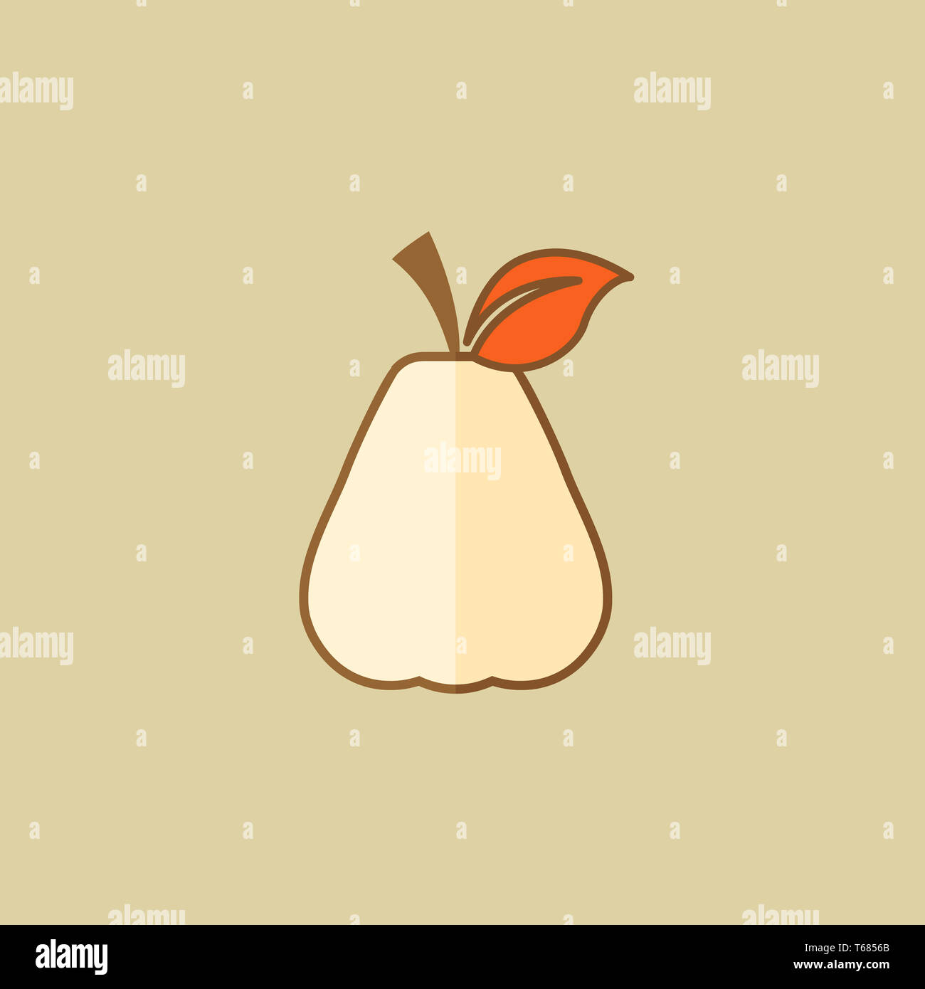Pear. Food Flat Icon Stock Photo - Alamy