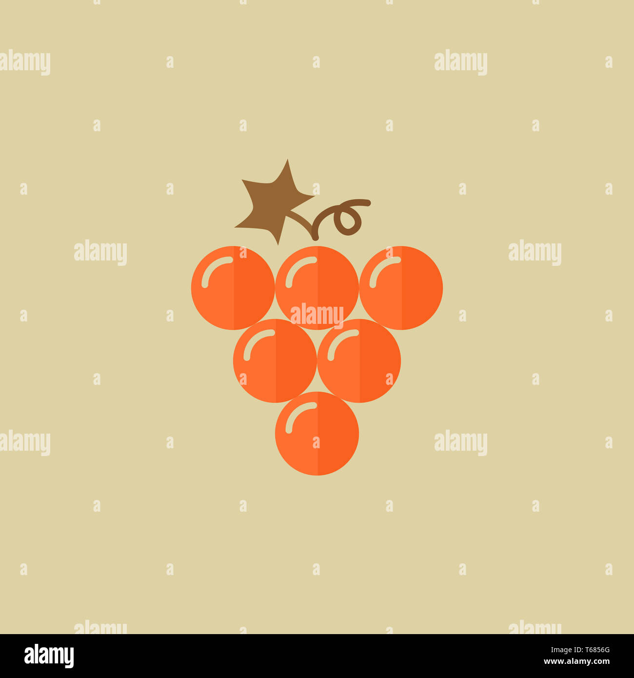 Grapes icon simple element hi-res stock photography and images - Alamy