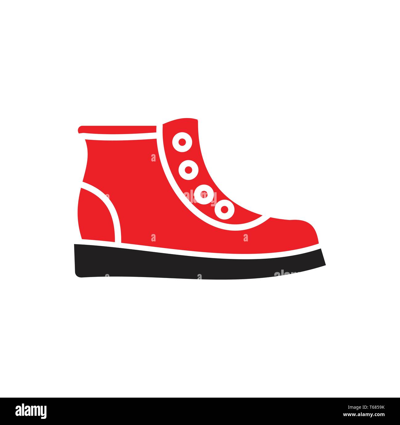 Shoe icon on background for graphic and web design. Simple vector sign ...