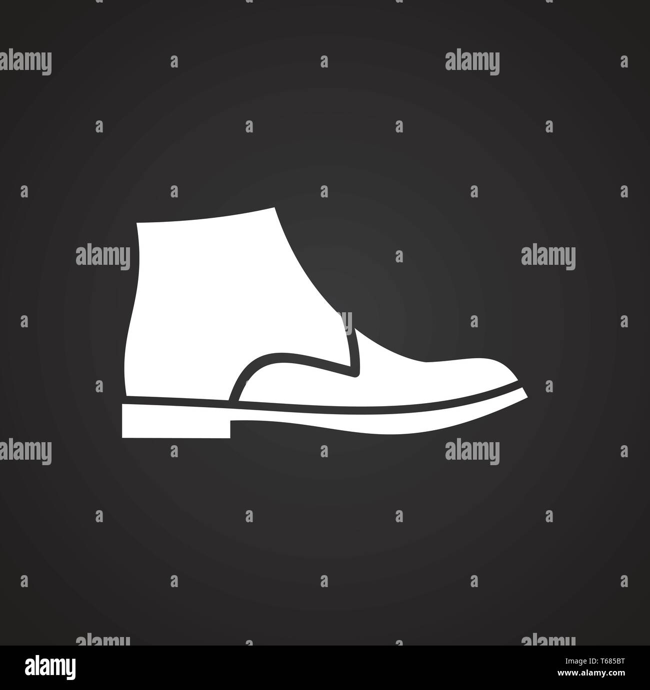 Shoe icon on background for graphic and web design. Simple vector sign ...